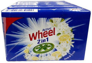 Wheel soap pack of 4(250 gm)with brush Detergent Bar Price in India ...