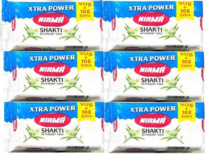 Nirma Shakti Laundary Washing Bar 100g*6 Detergent Bar Price in India ...