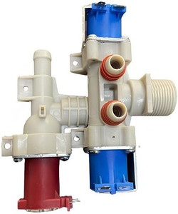 SPARESKART Inlet Valve, 3 Way, DC 12V, Compatible for LG Top Load.[Red ...