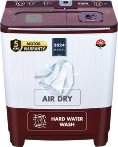 MarQ by Flipkart 10 kg Semi Automatic Top Load Washing Machine Maroon ...