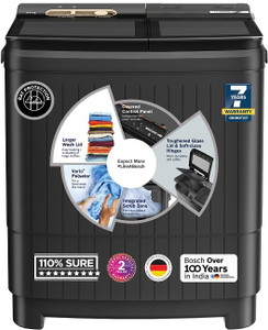 BOSCH 8.5 kg 5 Star with Vario Pulsator +,Scrub Zone & 1360 High RPM ...