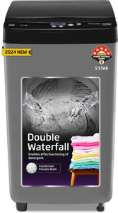 Voltas Beko 7 kg Fully Automatic Top Load Washing Machine Black, Grey ...