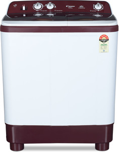 CANDY 8 kg Semi Automatic Top Load Washing Machine Maroon, White Price ...