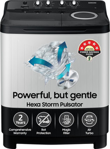 Samsung 8 kg Semi Automatic Top Load Washing Machine Black, Grey Price ...