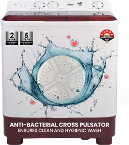 Haier 7 kg Anti Bacterial Vortex Pulsator, 1300 RPM, Spray Function ...