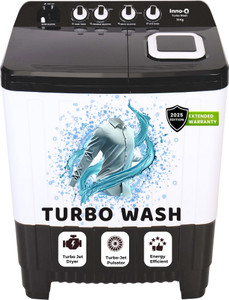 InnoQ 10 kg | Turbo Wash | Buzzer | Wheels | Turbo Jet Dryer | Magic ...