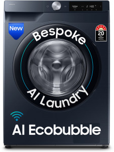 SAMSUNG 12 kg 5star, AI Ecobubble, Super Speed, Wi-Fi, Hygiene Steam ...
