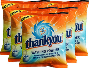 Thank You Washing Powder for Clothes 500g Pack of 5 – Powerful Stain ...