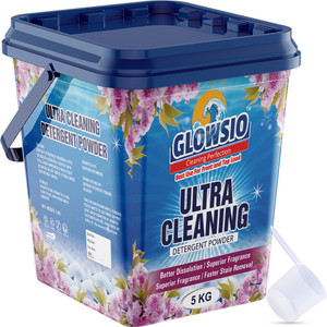 GLOWSIO Ultra Cleaning Detergent Powder 5 Kg | Free Scoop | Dissolves ...
