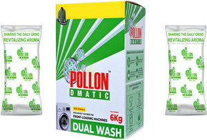 Pollon 6 Kg Detergent Powder For Front Load Washing Machines Detergent ...