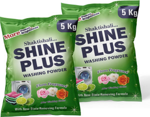 Shaktishali SHINE PLUS Smart Laundry Detergent Powder 10 Kg | Tough on ...
