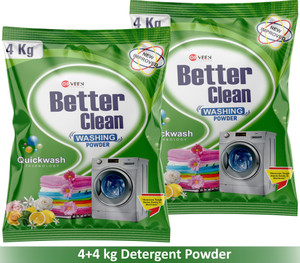 Orveen Matic Detergent Powder 4+4 Kg | Top & Front Load | Remove Tough ...