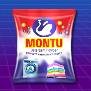 MONTU Remove All Tough Stain Easily Quick Dissolve Detergent Powder ...