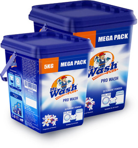 Mr wash Plus Mega Pack Detergent Powder (Flowers scent) Price in India ...