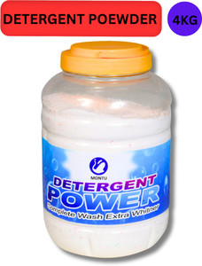MONTU Top load detergent washing powder 4Kg Deep clean gentle quick ...