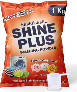 Shaktishali SHINE PLUS ActiveWash Detergent Powder 1 Kg | Tough on ...