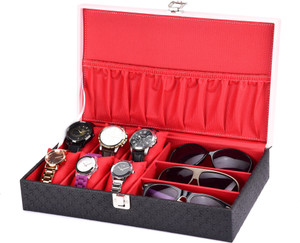 Galaxy Craft Black & Pink watch & goggle case organizer Watch Box Price ...