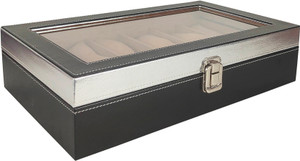 TNT FASHION Men and Women Premium Transparent Glass Top Watch Box/Watch ...