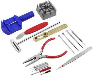 uptodateprouducts 16PCS Watch Clock Opener Repair Tool Kit Set Pin ...