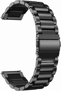 Sacriti Luxury Stainless Steel Chain Strap Black 22mm for Galaxy Watch ...