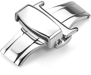 Rayyn BUTTERFLY LOCK SUITABLE FOR LEATHER WATCH STRAP 20 mm Stainless ...