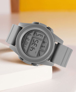 Fastrack Fastrack StreetStyle Digital Grey Dial Grey Silicone Strap ...