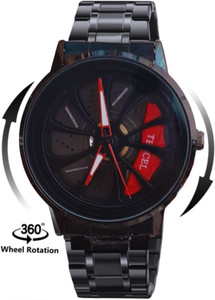 SHEEEN Spinning car wheel rotating gyro red watch Car wheel watch ...