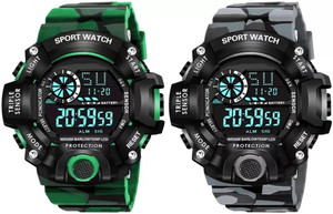 Cheetah Cheetah Stylish Digital Watch Army Green Grey Color Strap ...