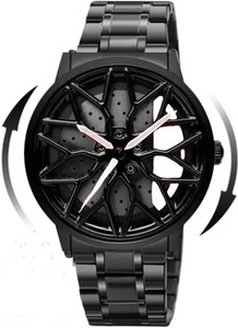 elivor Spinning car wheel rotating gyro red & black watch ELIVOR ...