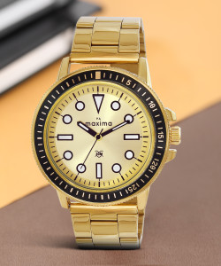 MAXIMA Gold Collection Formal Gold Analog Watch - For Men - Buy MAXIMA ...