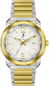 Sylvi Elysian Gold Stainless Steel Strap Watch for Men SY-1408-ELYSIAN ...