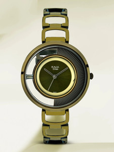 Titan NQ95140QM01 Titan Raga Moments Of Joy Green Dial Green MetalStrap ...