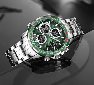 V2A Watch for men Genuine Leather Strap Chronograph Watch for Men 45mm ...