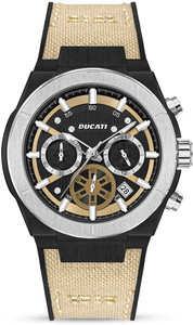 DUCATI Chronograph Beige Dial Round Watch for Men|Luxury Analog watch ...