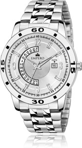 EMPERO EMPERO Working Date Display Stainless Steel Chain With Silver ...