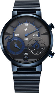 Fastrack Fastrack Gambit Micromotor Black Dial Blue Metal Strap Analog ...