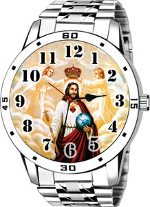 Tarido New Generation Jesus White dial stainless steel strap analog ...