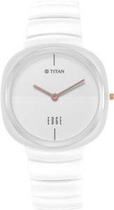 Titan Edge Squircle Quartz in Arctic White with Glossy Ceramic (Unisex ...