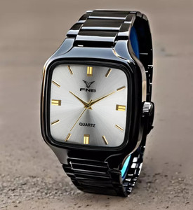 FNB RD-9103 Elegant Series Square Analog Quartz For Men/Boys Analog ...