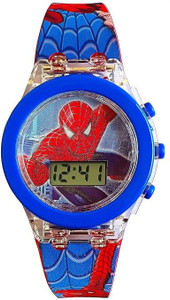 SALINA Multicolored Disco Light Digital Kids Wrist Watch for Boy's and ...