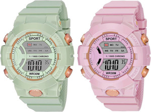 VARNI ENT Digital Day Date Time Week Month Dial Premium Plastic Strap ...