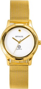 Royalex White Dial / Golden Case With Golden Shaffer Chain for Gents ...