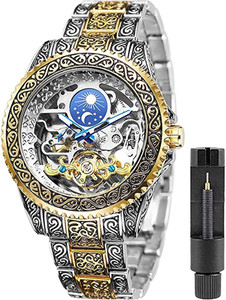 Forsining Vintage Engraved Série Mystère d'Art Rotatable Bezel Self ...