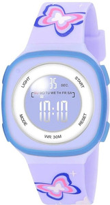 Swankiz Sports Watch for Kids | Waterproof Square Dial LED Light Watch ...