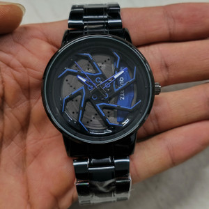 AquaBliss Wheel Watch 3D Spiral Rotating Spinning Watch Quartz Men Rim ...