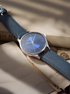 Titan NP1802SL06 Titan Workwear Midnight Blue Dial Blue LeatherStrap ...