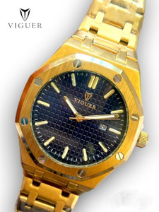 viguer Viguer Royal Gold Oak blue Dual Tone 1 Analog Watch - For Men ...
