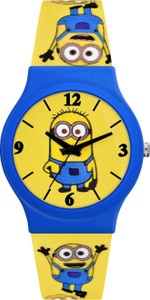 Zabby Allen ZB-701 Kids Minions Analogue Watch, Blue and Yellow Strap ...