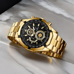 FNB EDY-GLDBlack-1801 EDY-GLDBlack-1801 Analog Watch - For Men - Buy ...