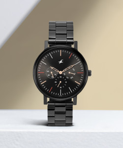 Fastrack FK Exclusive Analog Watch For Guys 3276NM03 Alpha Black Dial ...